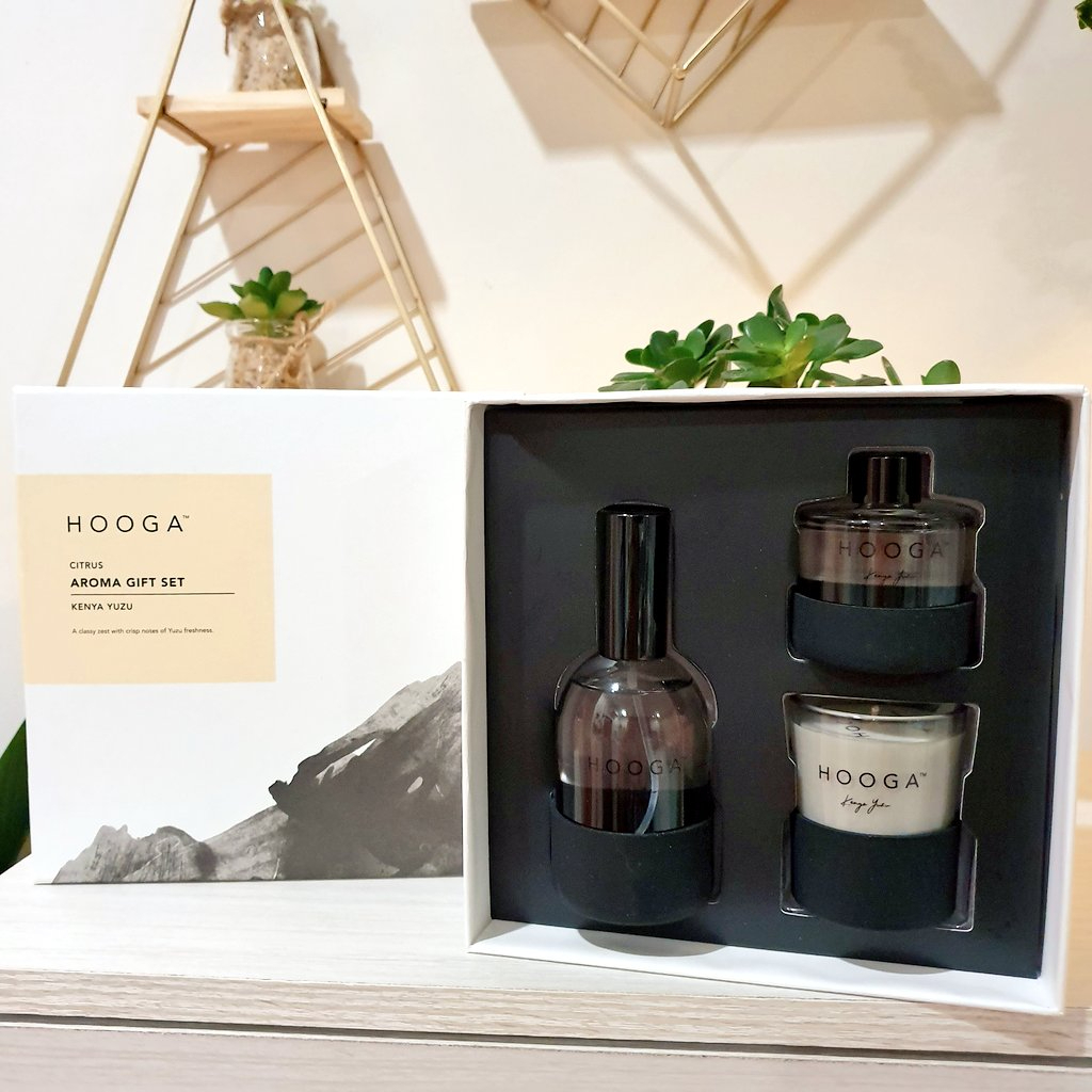 Hooga Reed Diffuser Set of 3 Candle/ Room Spray Hooga Aroma Set HOME ...