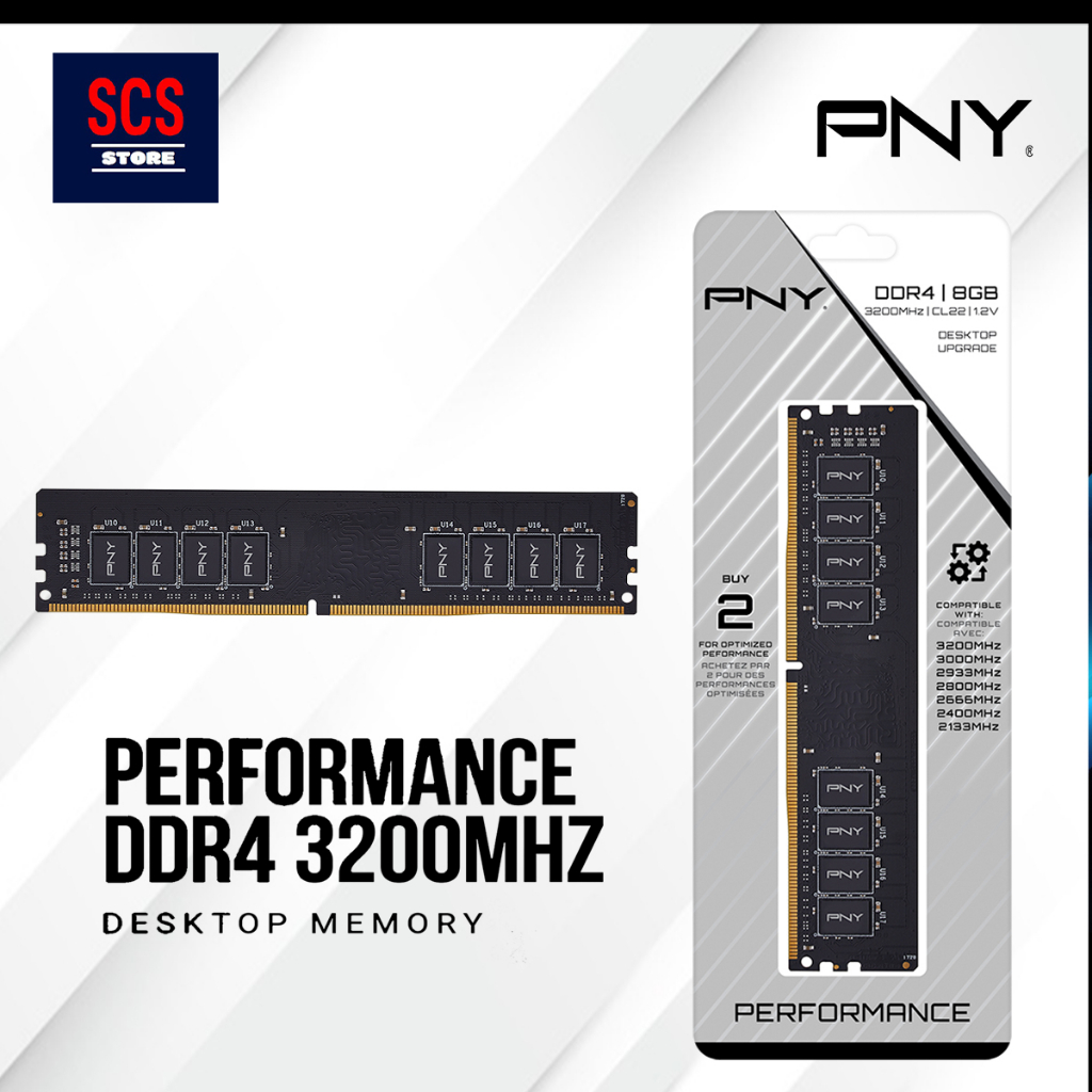 PNY 8GB / 16GB DDR4 3200mhz DIMM / SO-DIMM Desktop Laptop Ram | Shopee ...