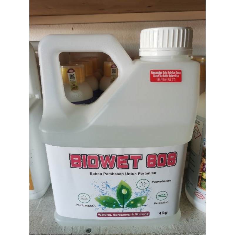 4L Biowet 808 Gam Racun Adjuvant Wetting & Sticker | Shopee Malaysia