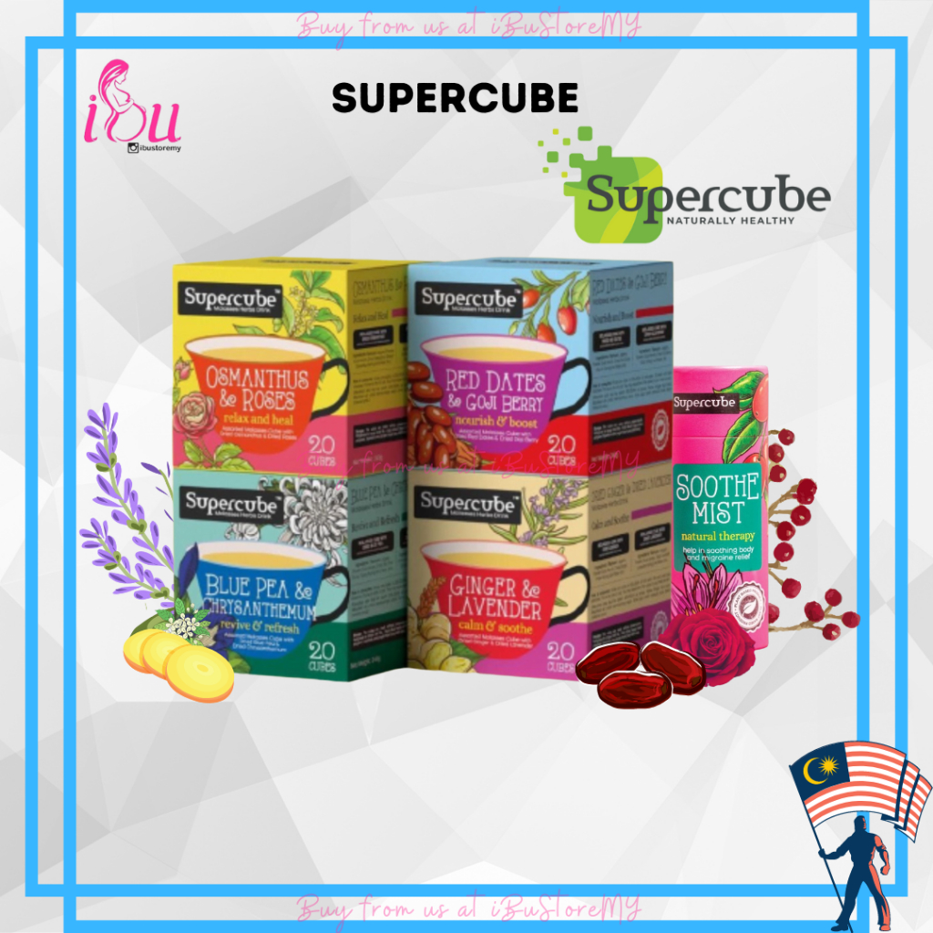 Supercube Red Dates Tea Milk Booster Soothe Mist Roses Super Cube HQ ...