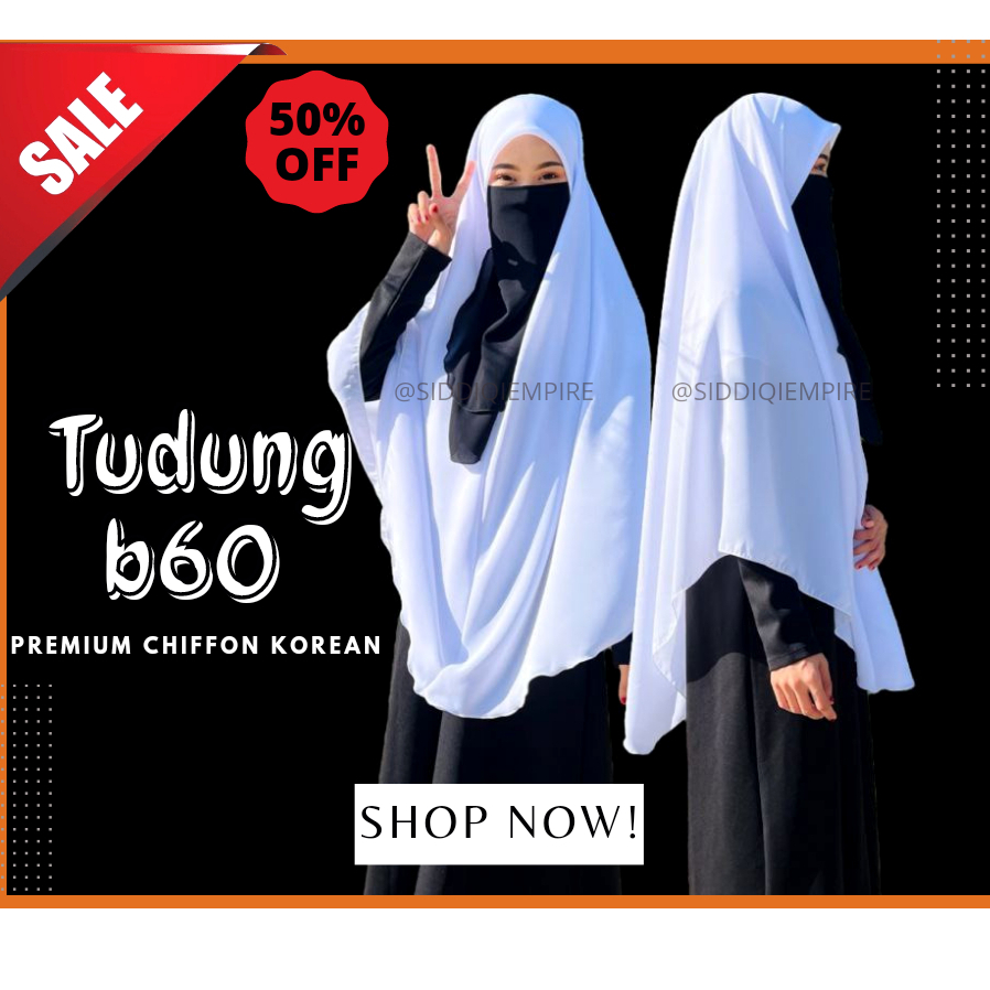 TUDUNG LABUH B60 PREMIUM CHIFFON KOREAN ALA-ALA KOSYIBO | Shopee Malaysia