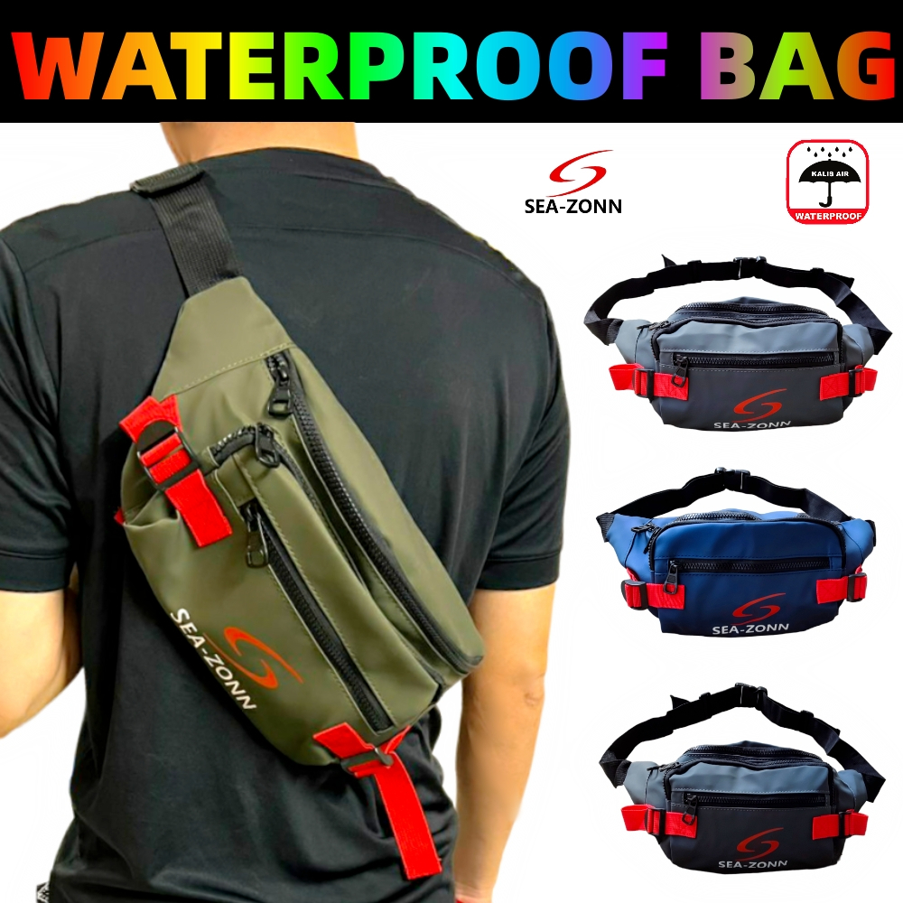 SEAZONN WATERPROOF MOTOCYCLE WAIST BAG BEG PINGGANG KALIS AIR BEG MOTOR ...