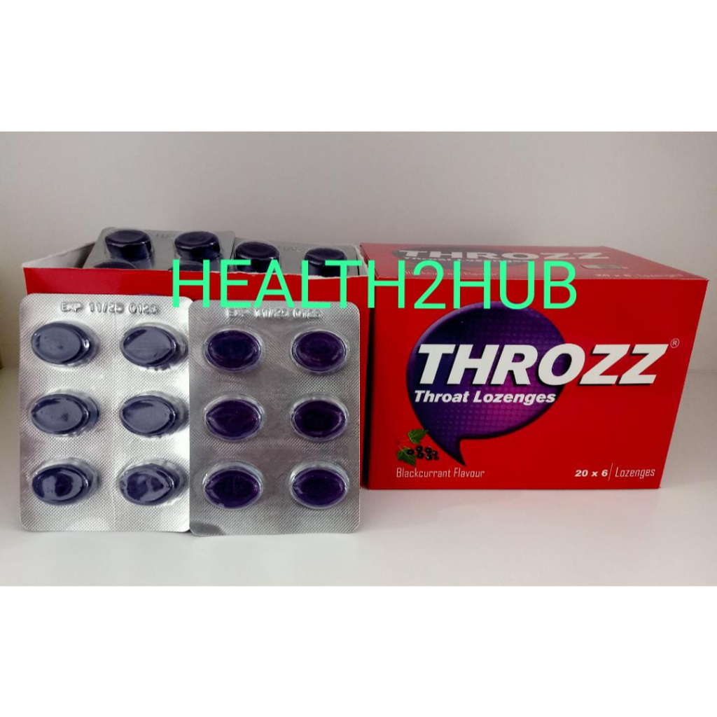 THROZZ Throat Lozenges - relieves discomfort from throat irritation ...