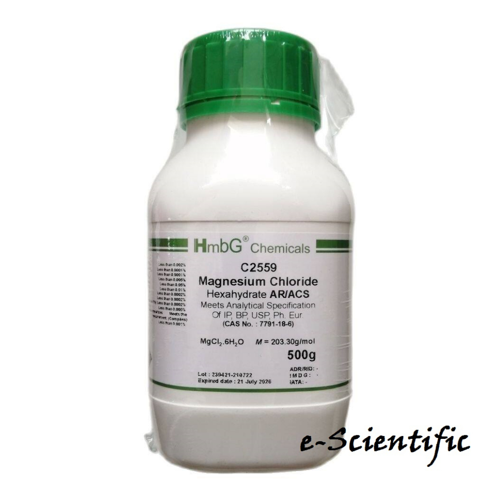 Magnesium Chloride, AR/ACS, 500g, HmbG | Shopee Malaysia