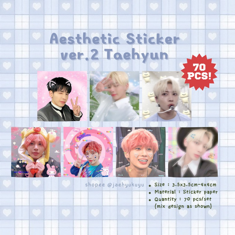 (P4) TXT Enhypen Stray kids Ateez P1Harmony Happy Mail Sticker ...