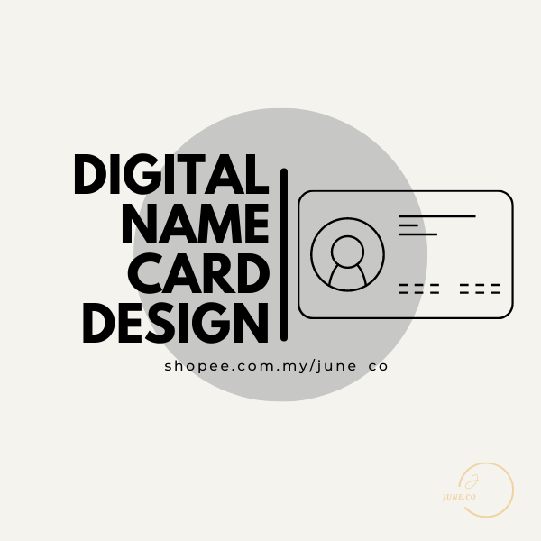 DIGITAL NAME CARD DESIGN REKA BENTUK KAD NAMA DIGITAL 数字名片设计 | Shopee ...
