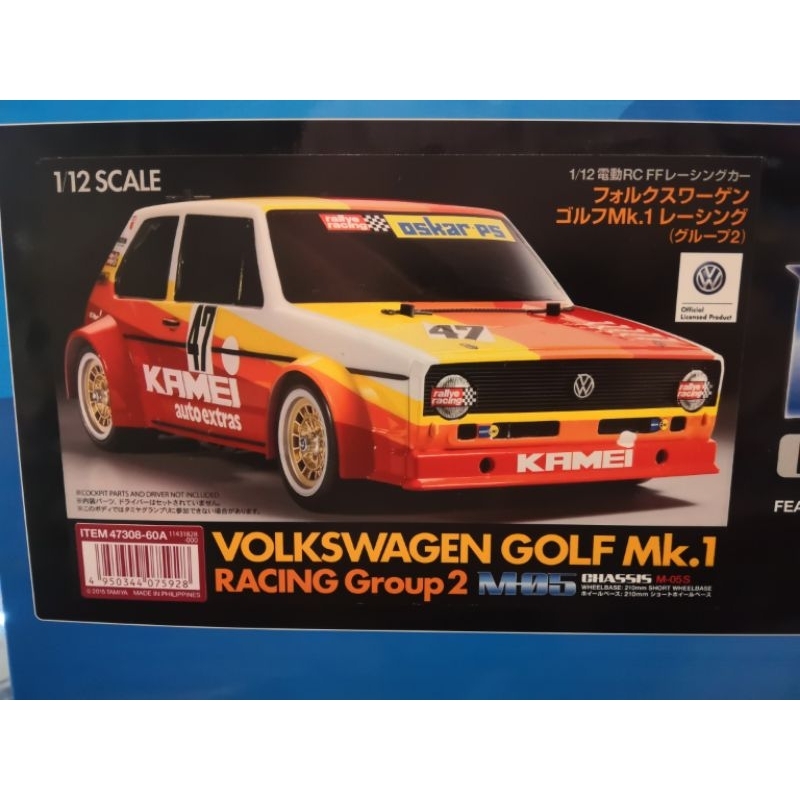 TAMIYA 47308-60A 1/12 M05 VOLKSWAGEN GOLF MK.1 GRP.2 FWD M-CHASSIS EP W ...