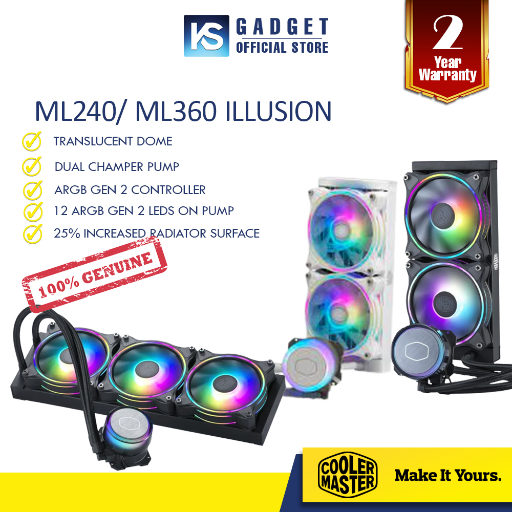 Cooler Master MasterLiquid ML240/ ML360 Illusion/ ML360R ARGB/ ML360 ...