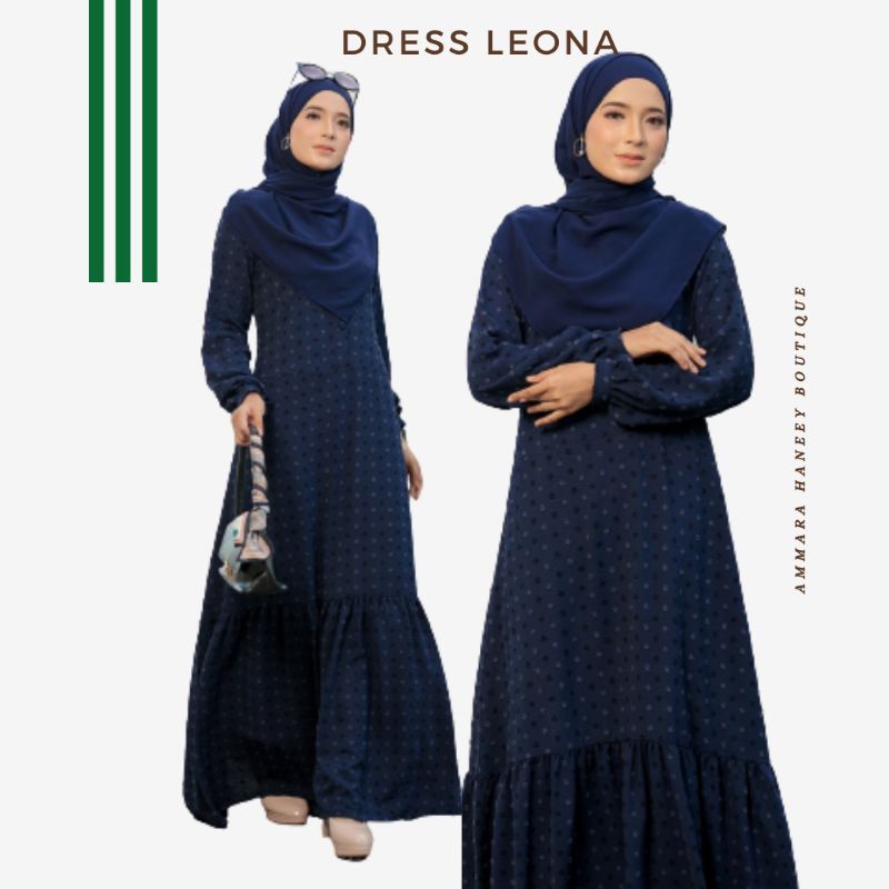 Baju raya 2023 dress muslimah dress leona byreefa | Shopee Malaysia