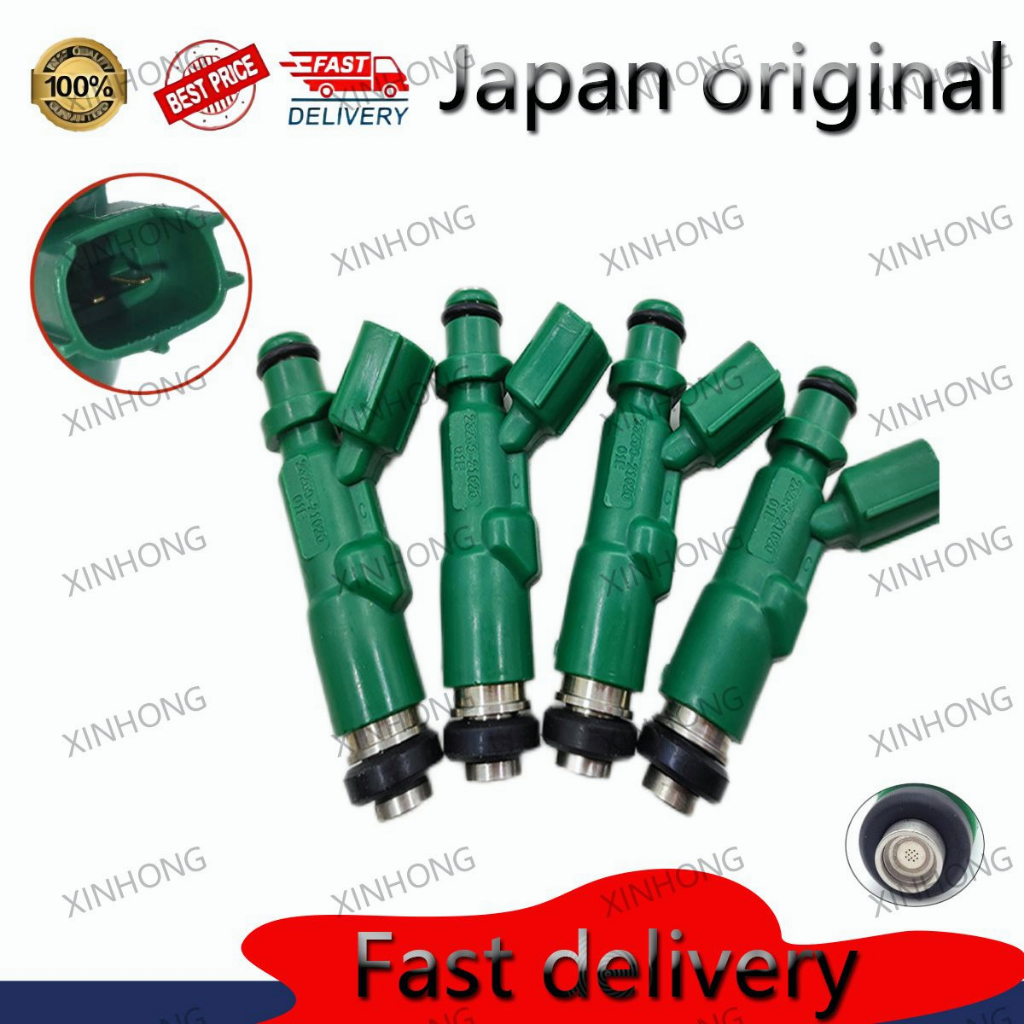 【4PCS】 Original Injector 23250-21020 Toyota Prius Echo Vitz Yaris Scion ...