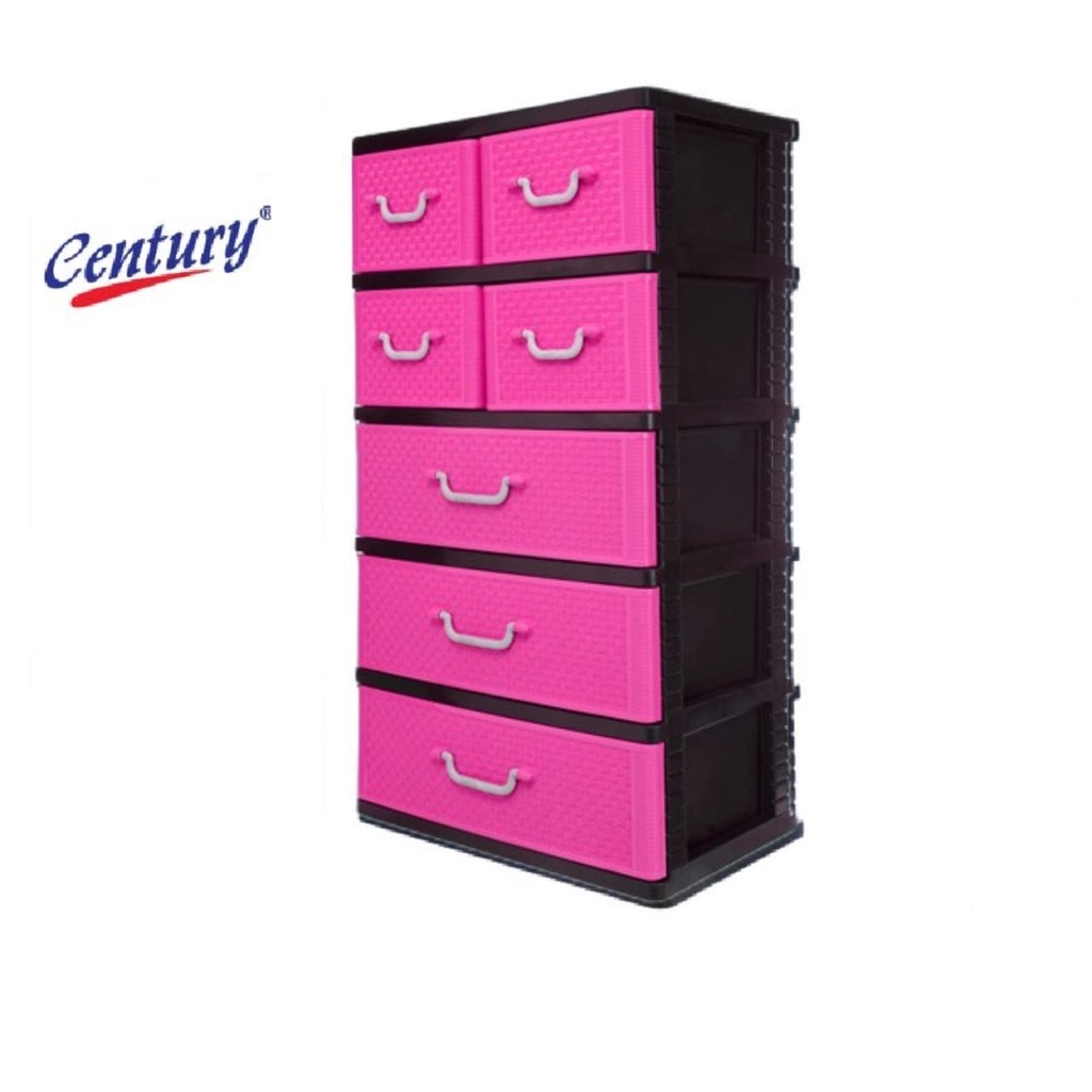 Century Drawer 5 TIER Clothes Cabinet Storage Laci Kabinet Almari 5 ...