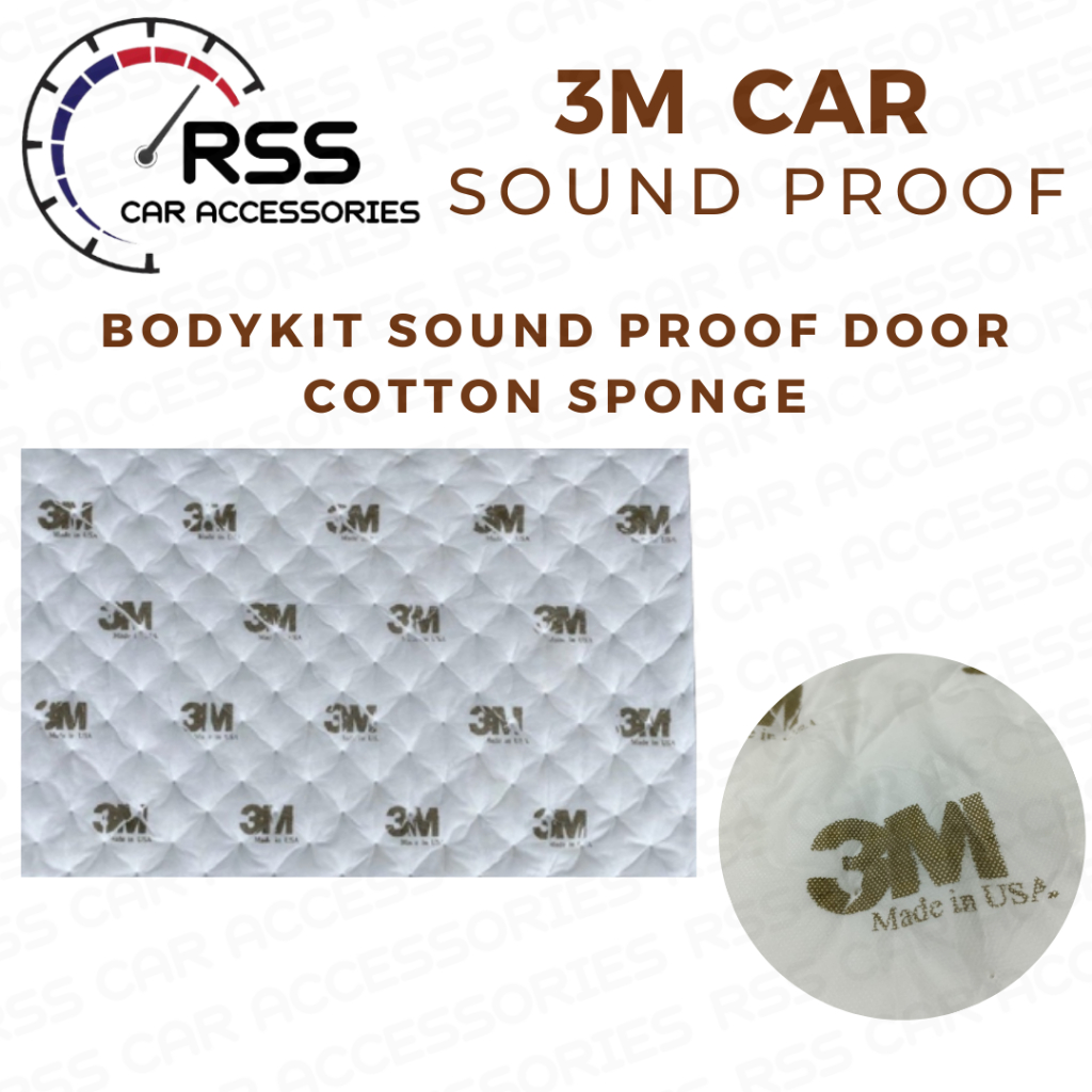 3M CAR BODYKIT SOUND PROOF DOOR COTTON SPONGE | Shopee Malaysia