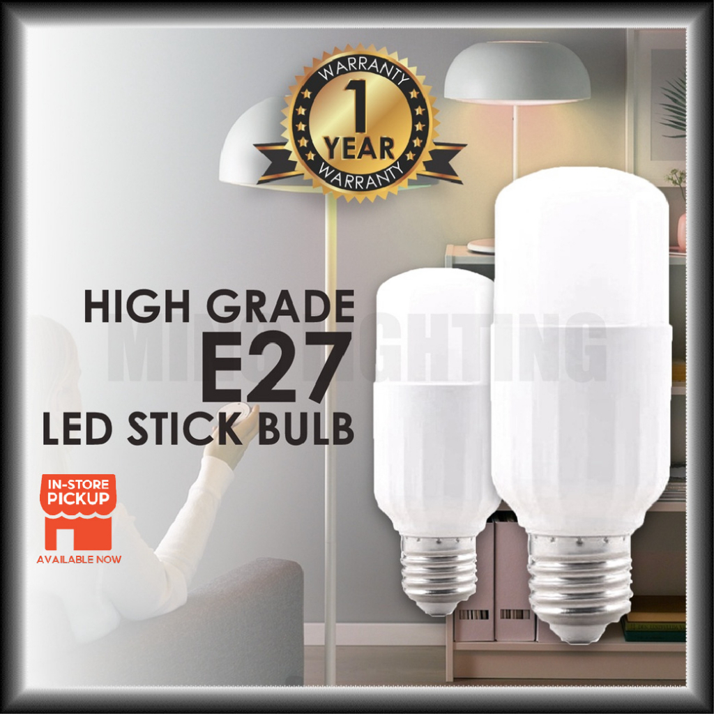 LED Stick Bulb E27 5W 10W 12W 15W Mentol Lampu Energy Saving Table Lamp Down Light Meja Siling ...