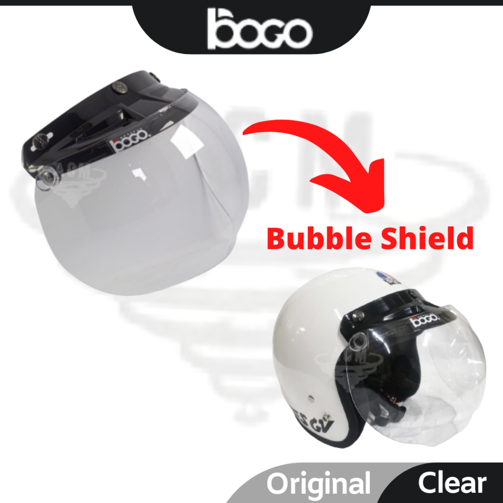 BOGO Visor 3 Button BG05 BG25 BO GO Bikko helmet SGV MS88 MAGNUM ARC ...
