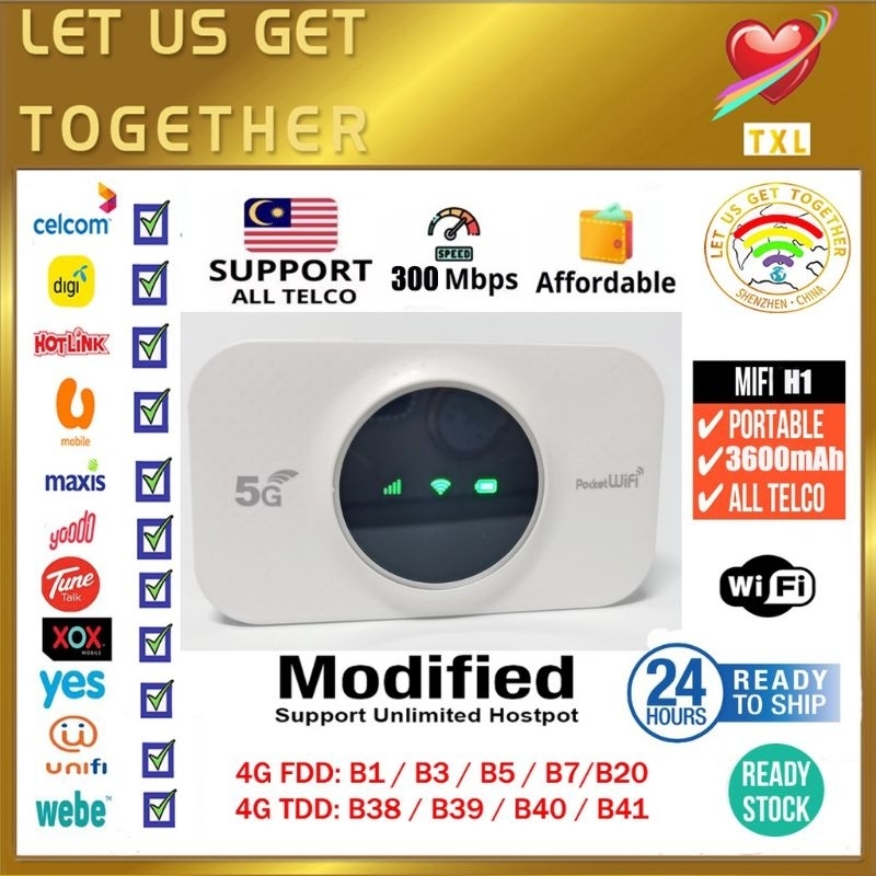 Modified Portable 4G Wifi Modem Ly806 A8+ D6 H1 E5577 MF80 MIFI Router Hotspot | Shopee Malaysia