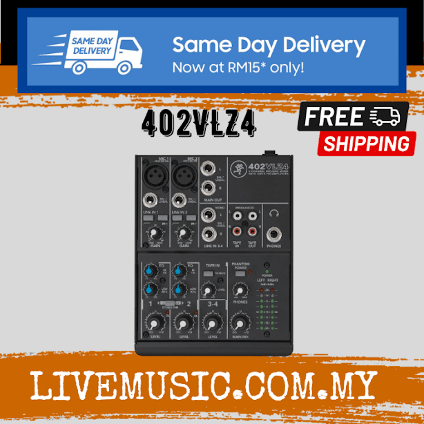 Mackie 402VLZ4 4-Channel Mixer Analog Compact Mixers With Onyx (402 VLZ4/402-VLZ4) | Shopee Malaysia