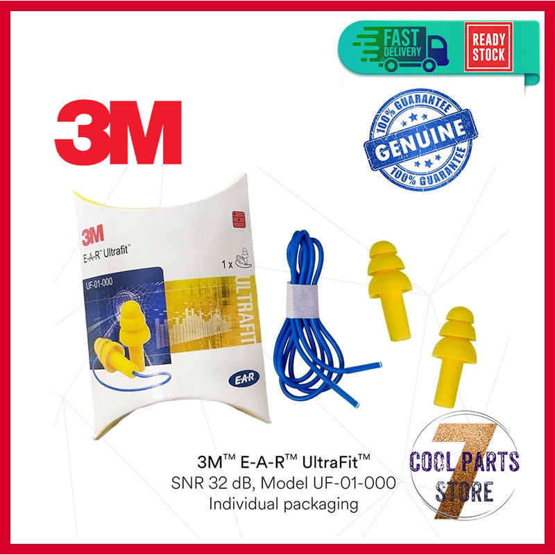 3M REUSABLE EAR PLUG UF-01-000 PLASTIC PVC CORDED EAR PLUG - 3M HEARING ...