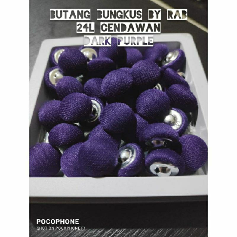butang balut cendawan 24L butang bungkus butang salut baju tudung ...