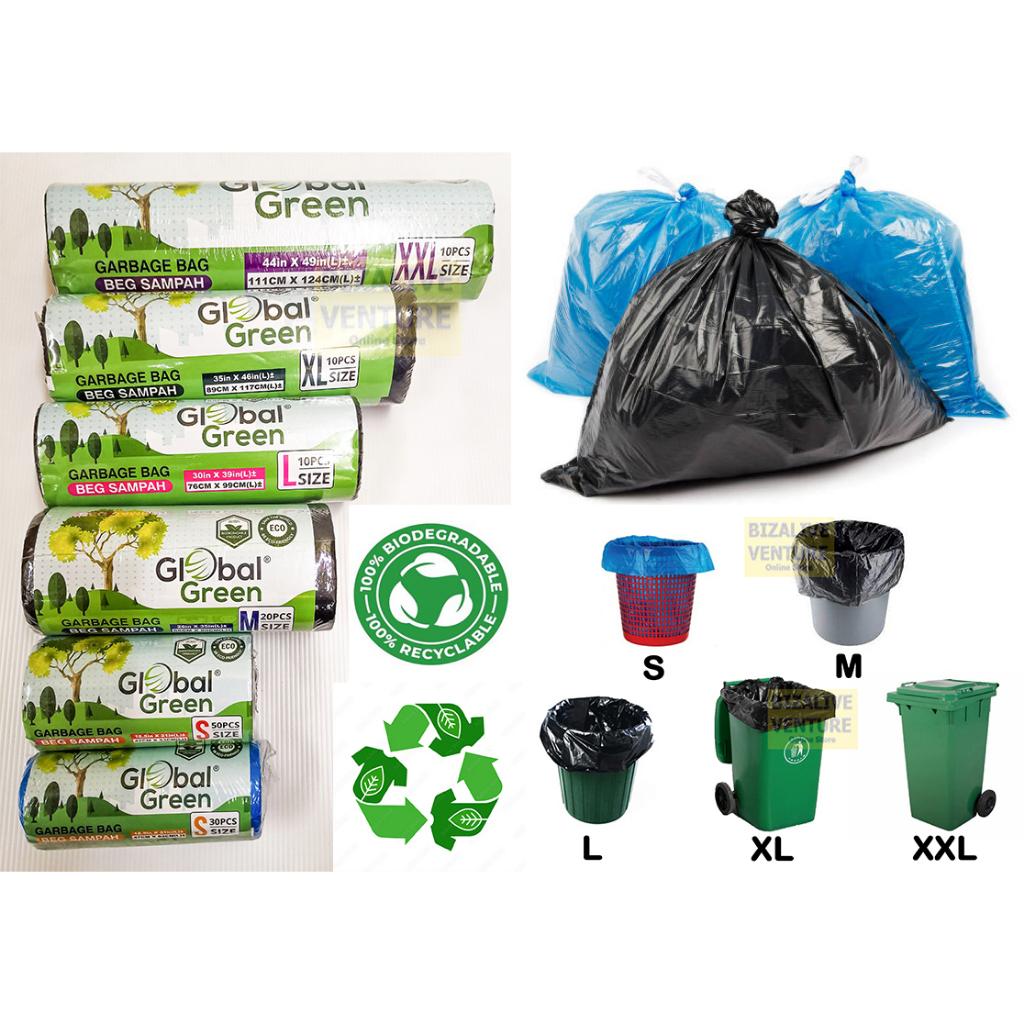 Eco Friendly Rubbish Bag | Garbage Bag | (S) (M) (L) (XL) (XXL ...