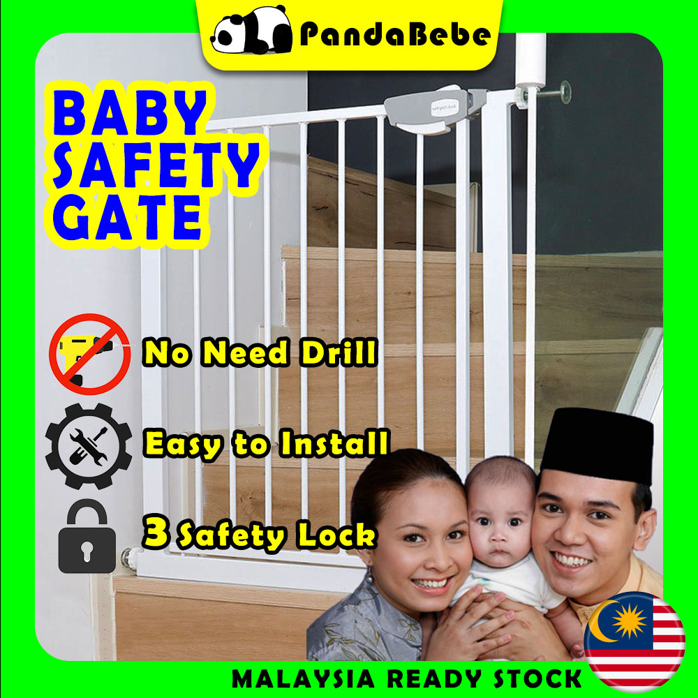 New Launched Baby Safety Gate Guard Adjustable Safety Gate Auto Lock ...