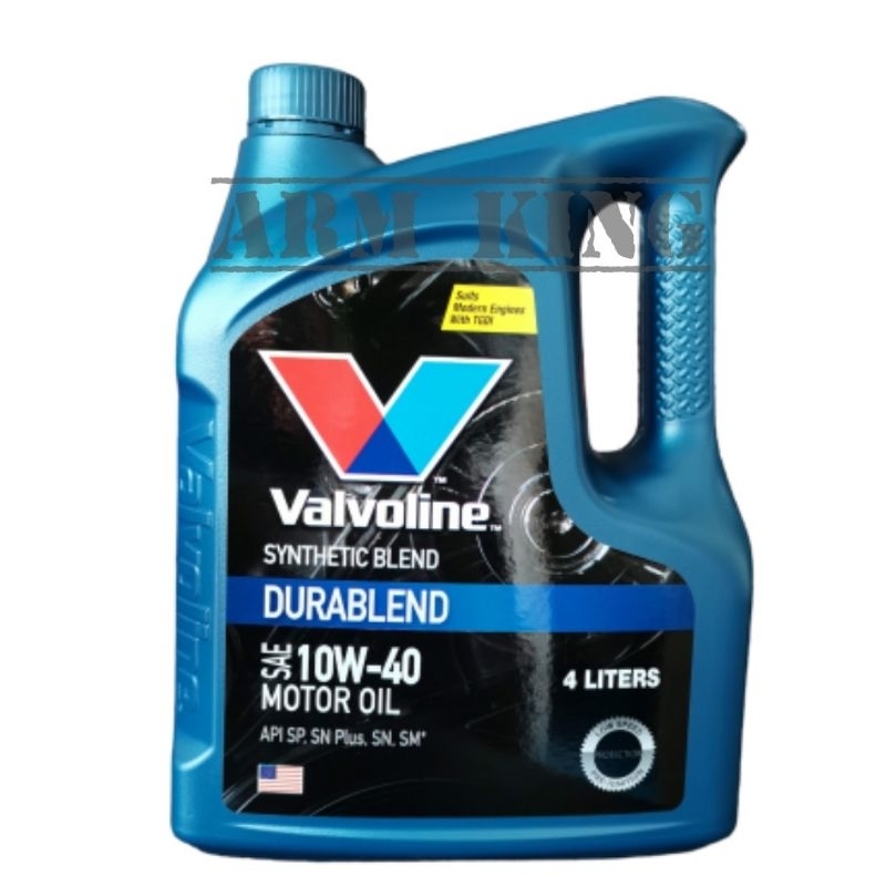 VALVOLINE 10W40 SEMI SYNTHETIC DURA BLEND ENGINE OIL 4L | Shopee Malaysia