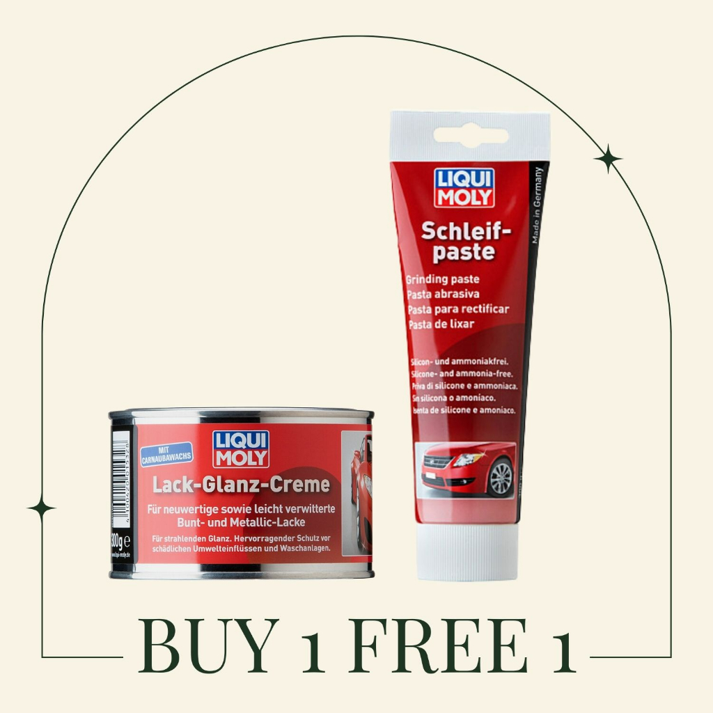 [BUY 1 FREE 1] Liqui Moly Paint Polishing Cream (300g) Carnauba Paint ...