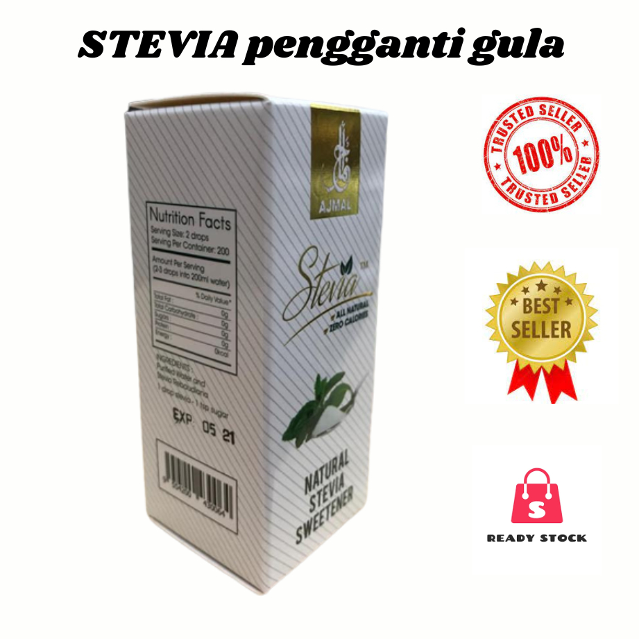 (Ready Stock) Stevia AJMAL Original HQ I Pengganti Gula I Sugar ...