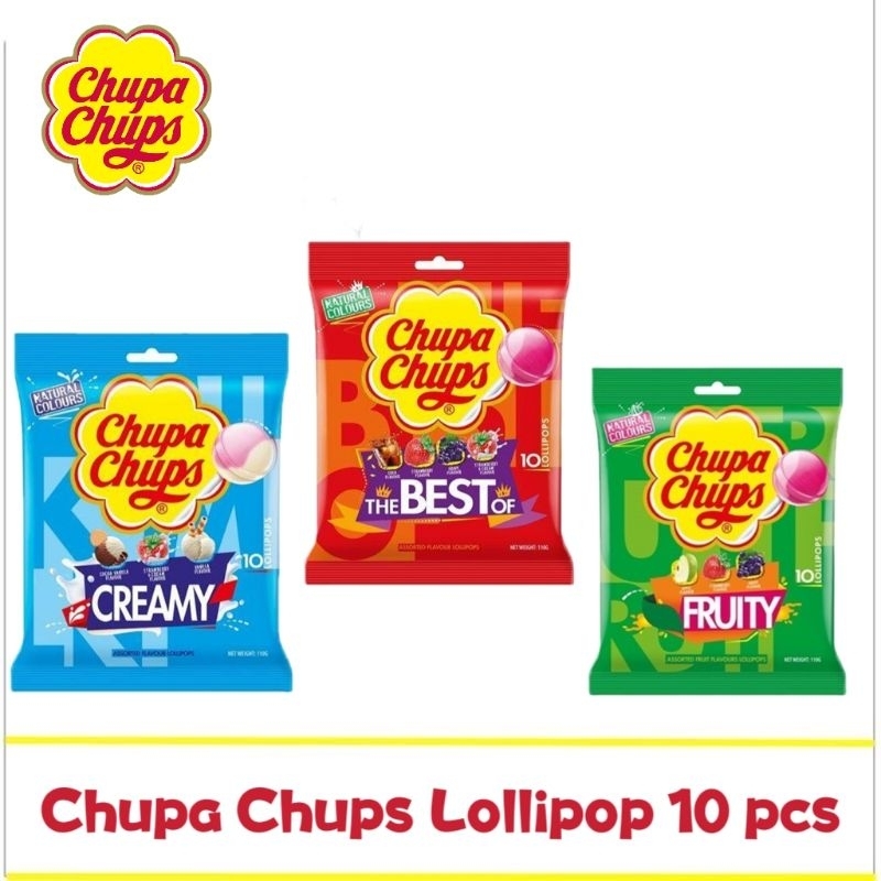 [TKM] Chupa Chups Lollipops (10s) | Shopee Malaysia