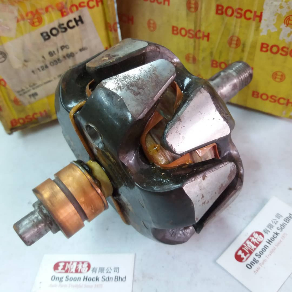 Alternator Rotor 12V 80Amp Mercedes W124 W201 190E 260E Bosch 1124 035 ...