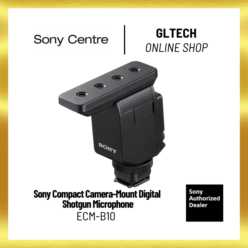 Sony [ECM-B10] Compact Camera-Mount Digital Shotgun Microphone | Shopee ...