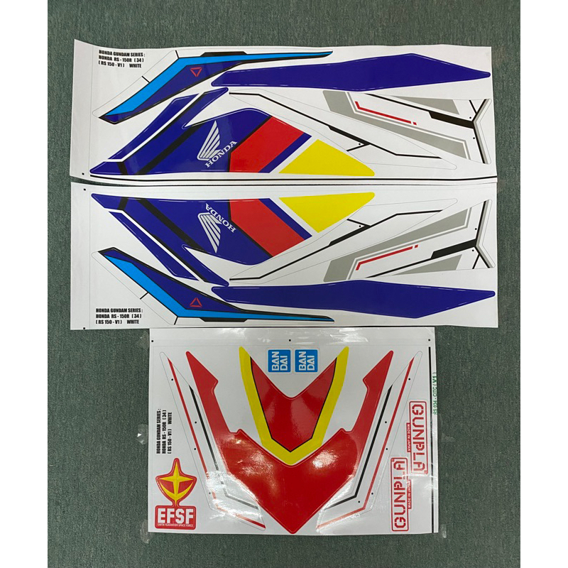 Honda rs150 v1 v2 body sticker custom Gundam edition (34) | Shopee Malaysia