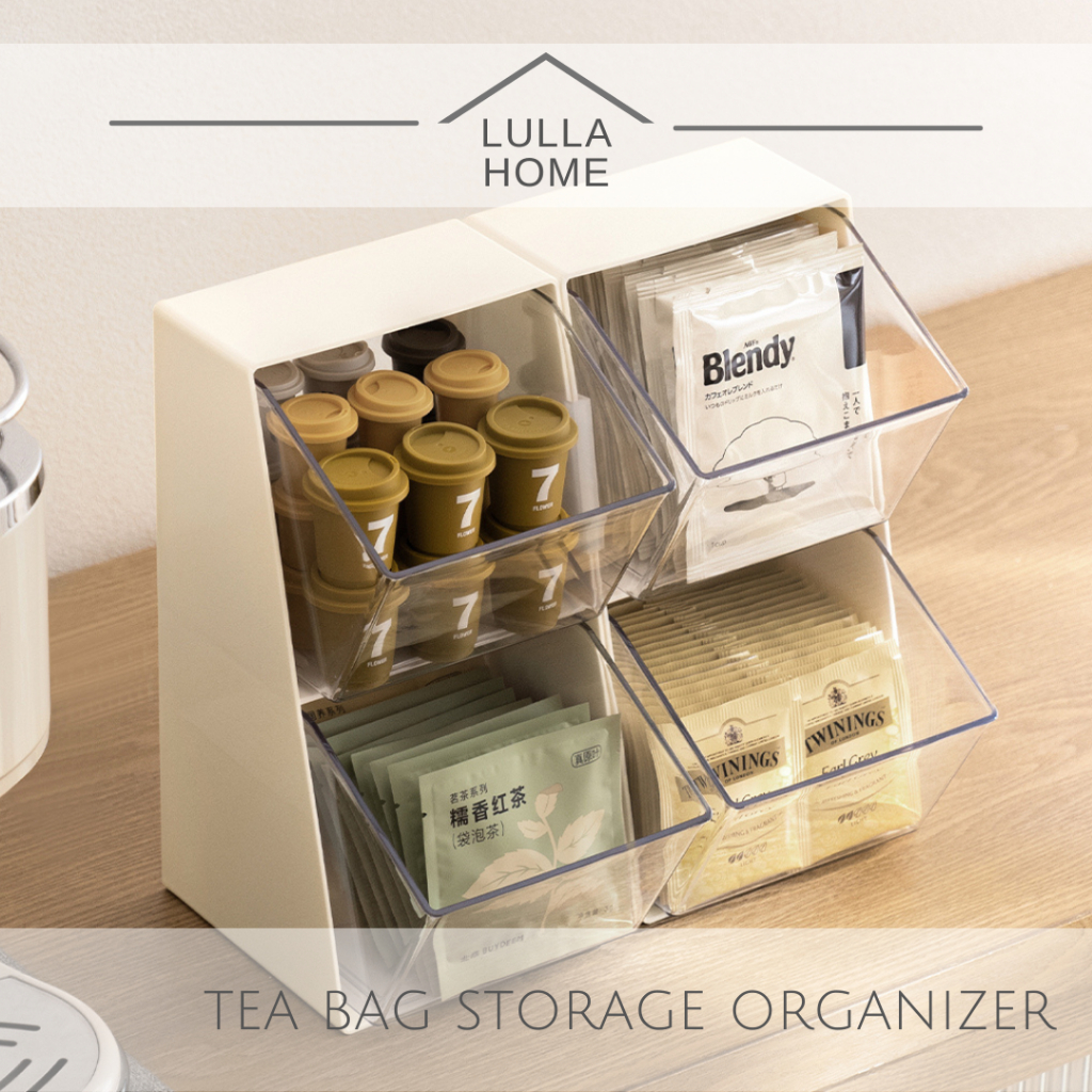 LullaHome 2 Tier Coffee Condiment Tea Condiment Tea Bags Coffee Bags ...