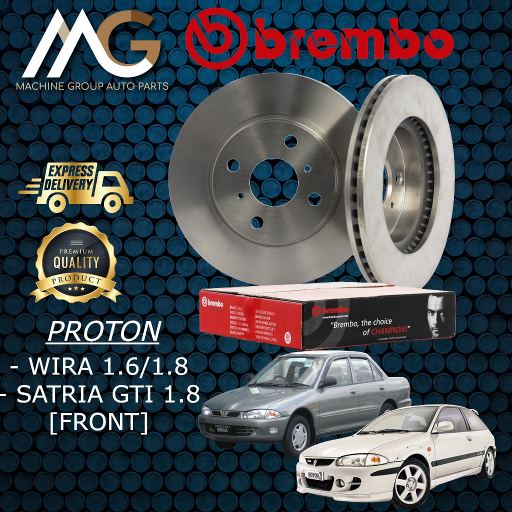 Brembo Proton Wira 1.6 / 1.8 Satria 1.8 Front Disc Brake Rotor (2PCS ...