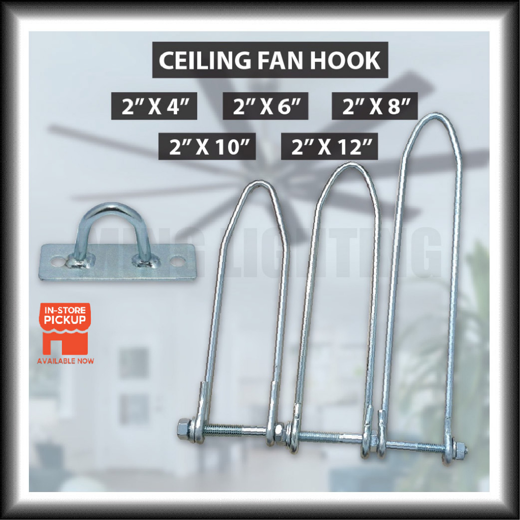 Ceiling Fan Hook Stainless Steel Kipas Siling Gantung Heavy Duty Fans ...