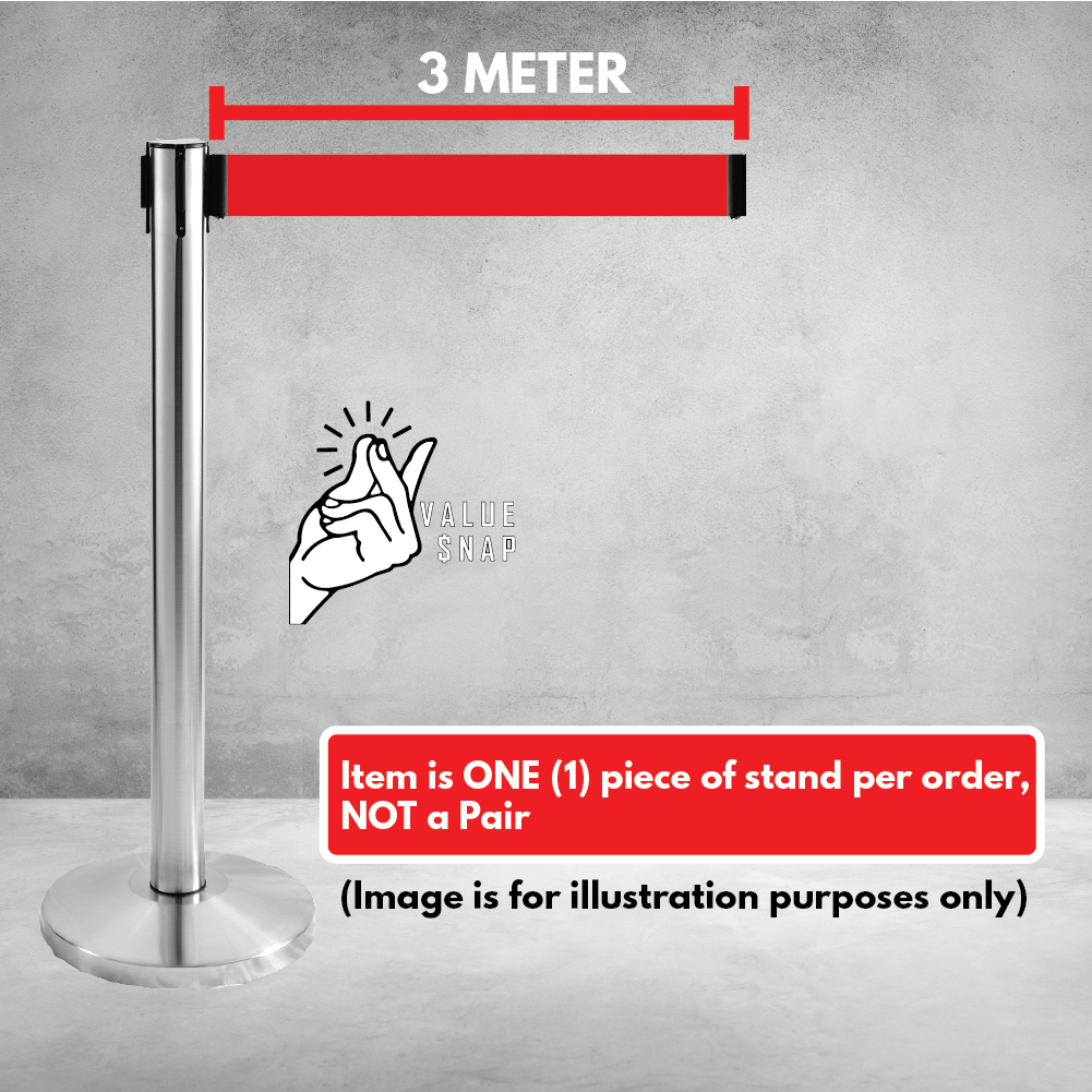 Queue Stand Barricade Barrier Metal Pole Queue Up Stand Stainless Steel ...