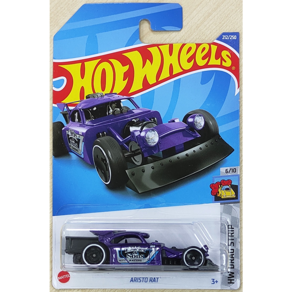 Hot Wheels Aristo Rat [Fantasy Drag Strip Glow Wheels Satin and Chrome ...