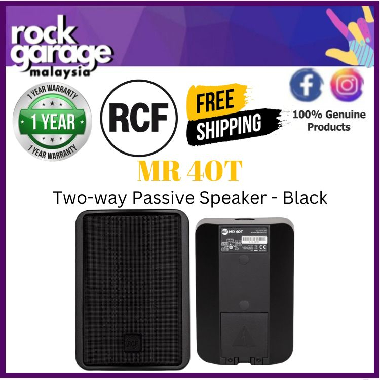 RCF MR 40T Two-way Passive Speaker - White / Black ( MR40T / MR-40T ) | Shopee Malaysia