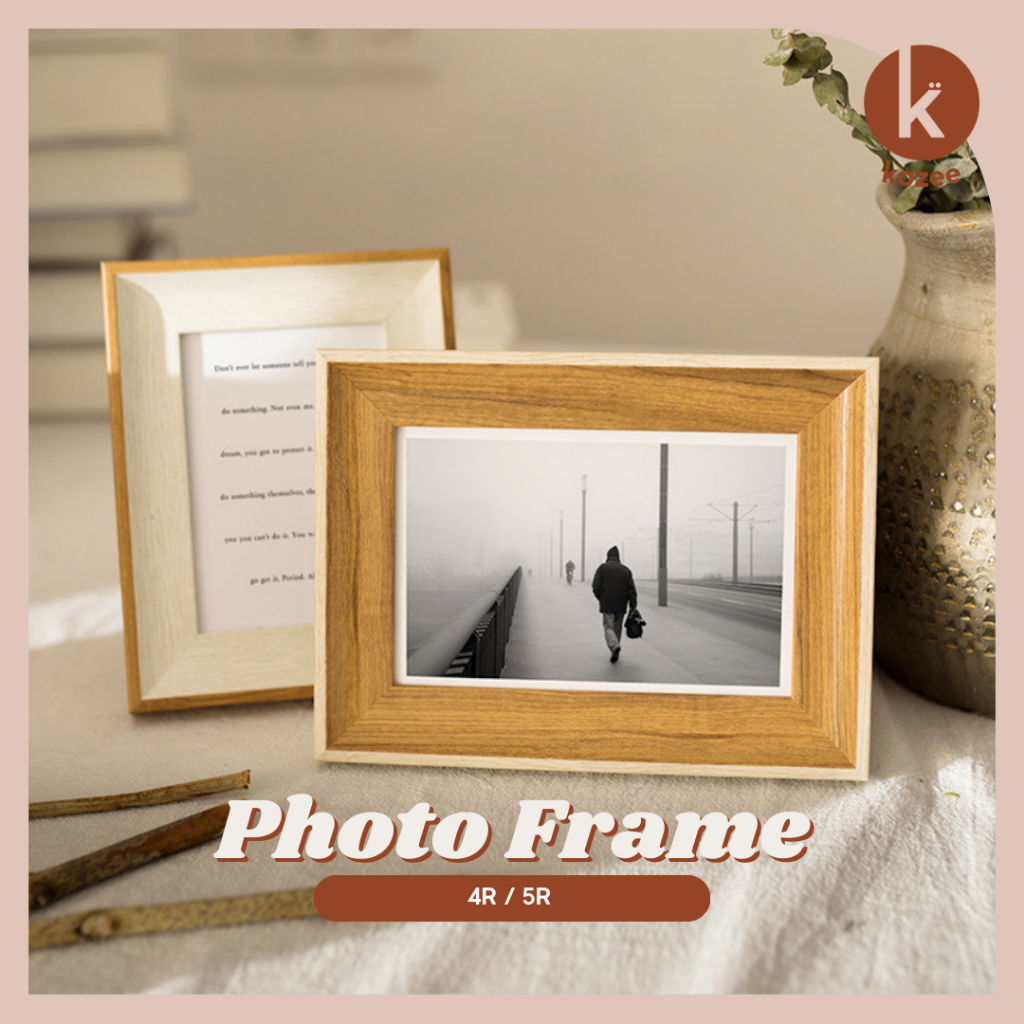 Kozee 🇲🇾 Stylish Aesthetic Wooden Photo Frame Home Decor | Simple Photo ...