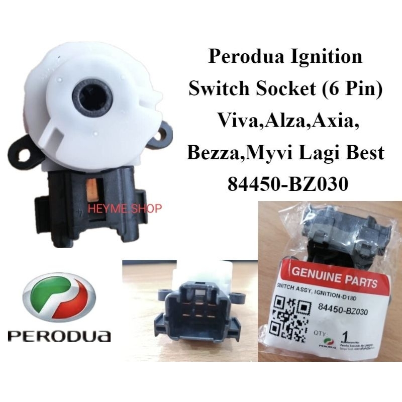 Perodua Ignition Switch Socket (6 Pin) Viva,Alza,Axia,Bezza,Myvi Lagi ...