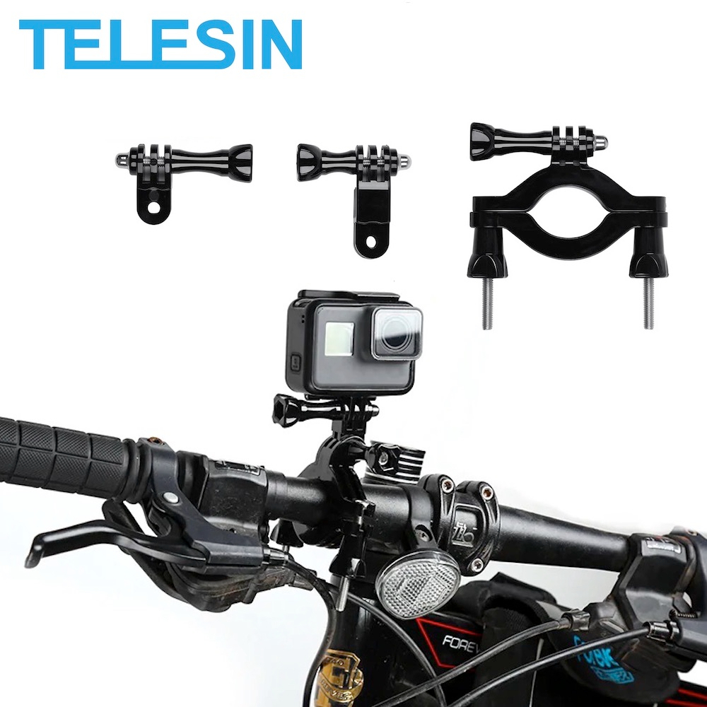 TELESIN Bicycle Bike Motorcycle Roll Bar Handlebar Mount Holder for ...