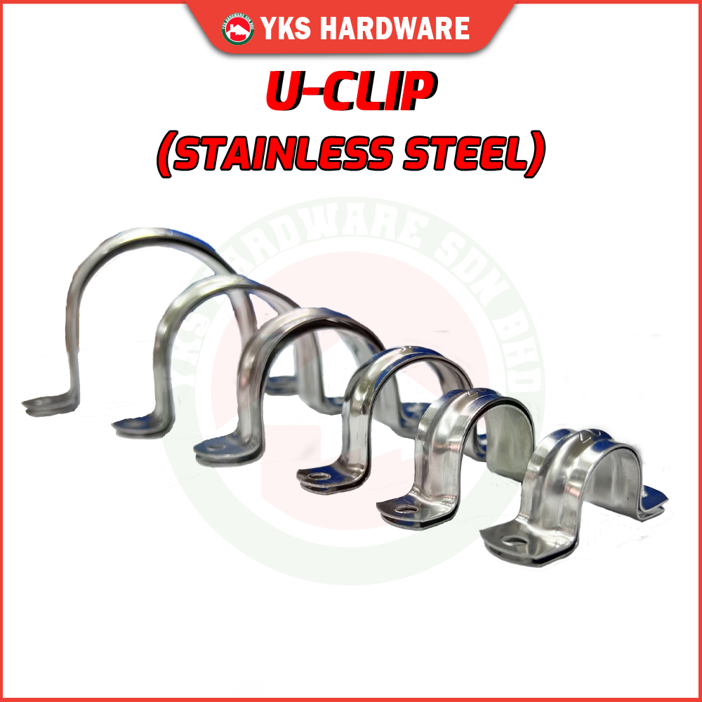 Stainless Steel Pipe U-Clip/Klip Bentuk U Tahan Karat - 2pcs - 20mm ...