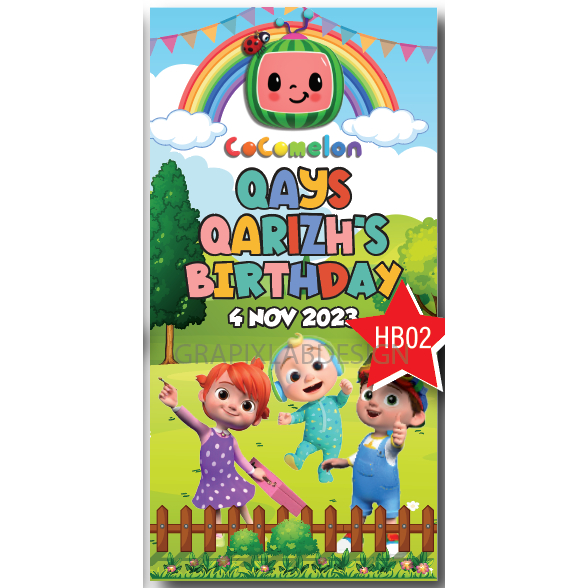 Happy Birthday Sticker / Selamat Hari Jadi Sticker / Sticker Kotak ...