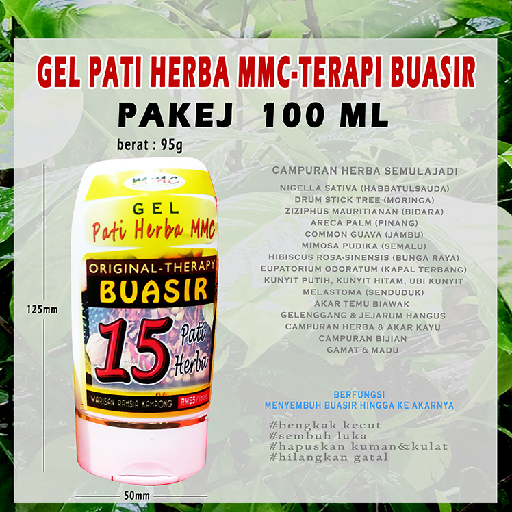 HERBA BUASIR MMC- GELPATI HERBA BUASIR/HERBA KUNYIT BUASIR/HERBA BUASIR JEJARUM HANGUS - UBAT ...