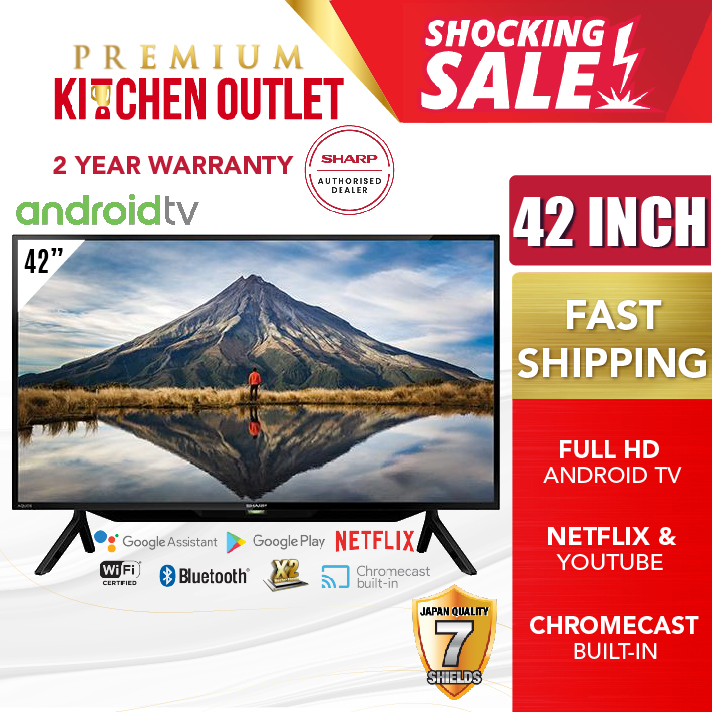 Sharp 50 Inch AQUOS Full HD Google TV 2TC50EG1X | 42 Inch 2TC42EG1X | 50 Inch Android TV ...