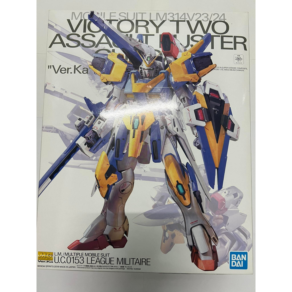 Premium Bandai PBandai MG 1/100 Scale Victory Two Assault Buster V2AB ...