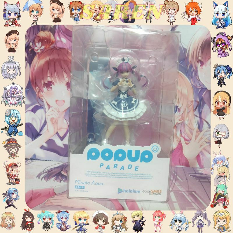 GSC Pop Up Parade Vtuber Hololive Minato Aqua Figure Good Smile Company Cover Corporation ...