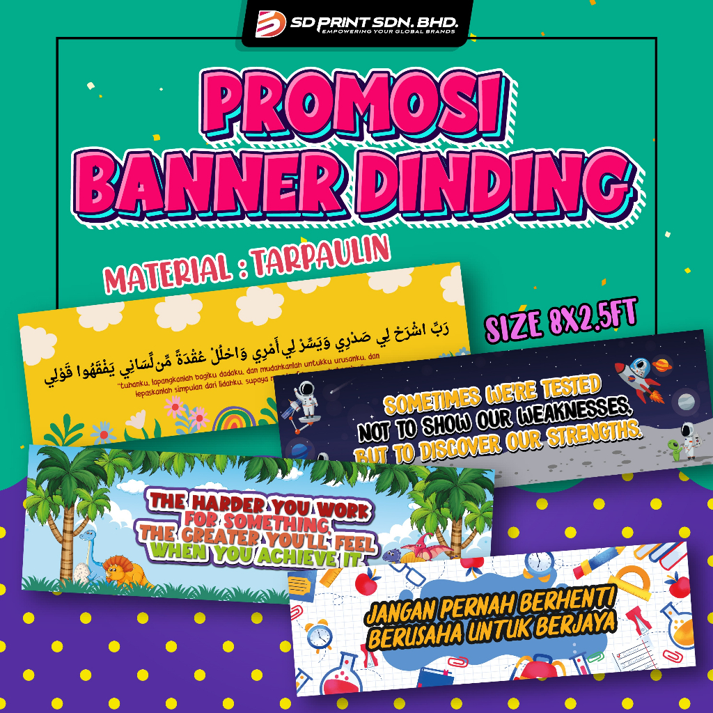 BANNER DINDING KORIDOR | Shopee Malaysia