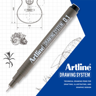 Artline DRAWING SYSTEM Technical Drawing Pen Set Case (3pcs, 4pcs, 6pcs ...