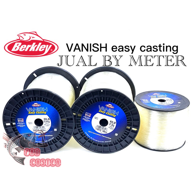 BERKLEY VANISH 💯％ fluorocarbon leader line jual by meter Casting ...