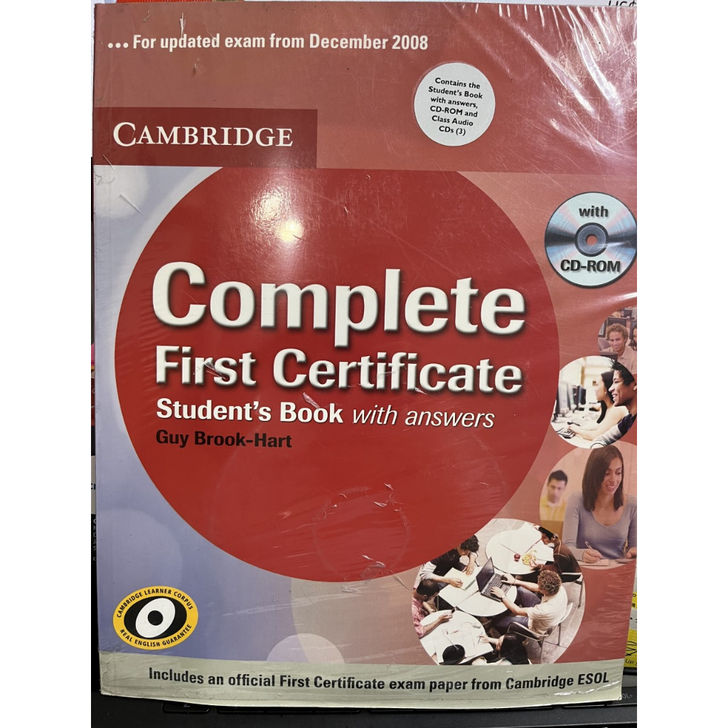 CAMBRIDGE COMPLETE FIRST CERTIFICATE STUDENT'S BOOK WITH ANSWERS WITH ...